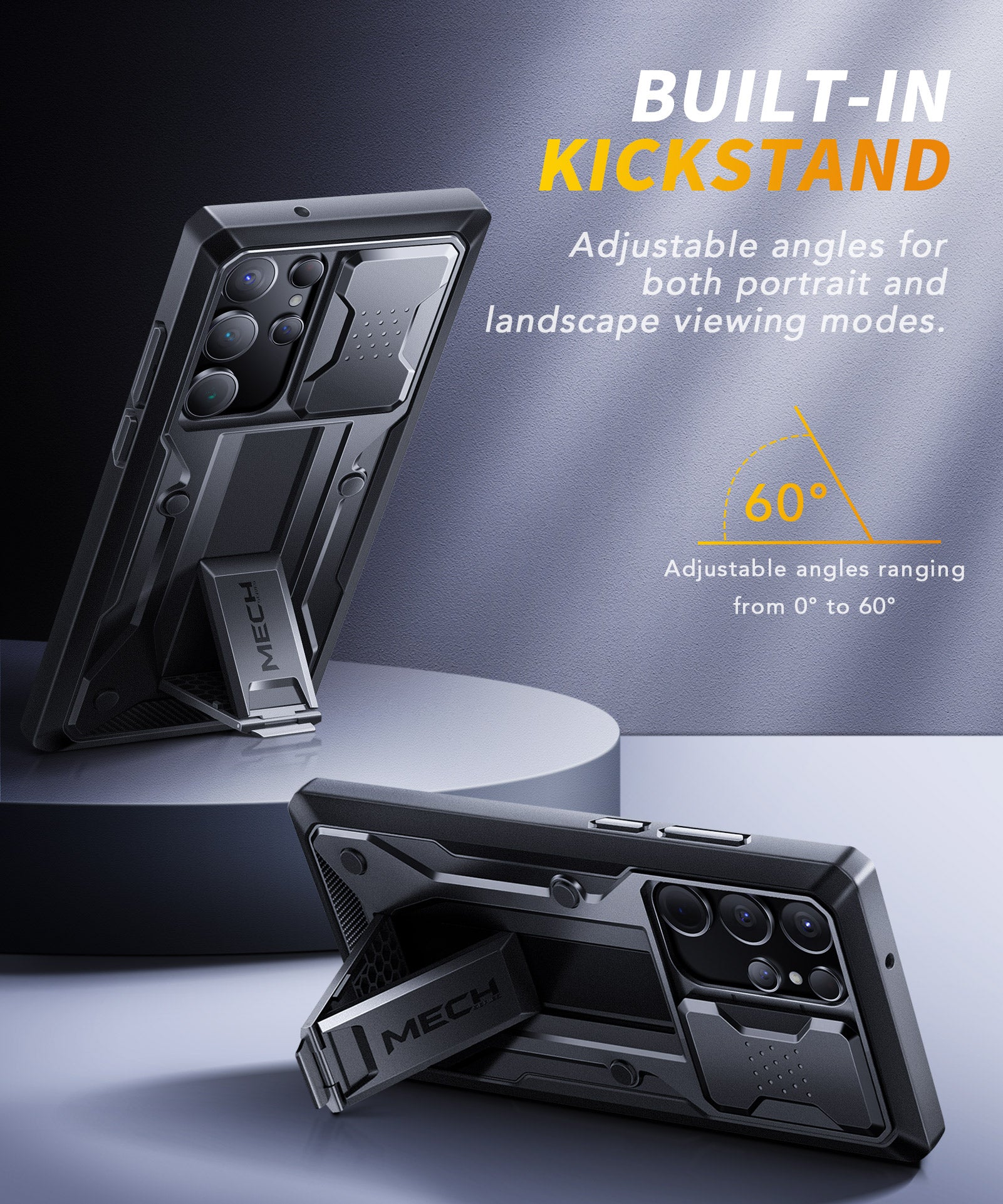 Samsung Galaxy S23 Ultra Case with Sliding Camera Cover, [with Front F ...